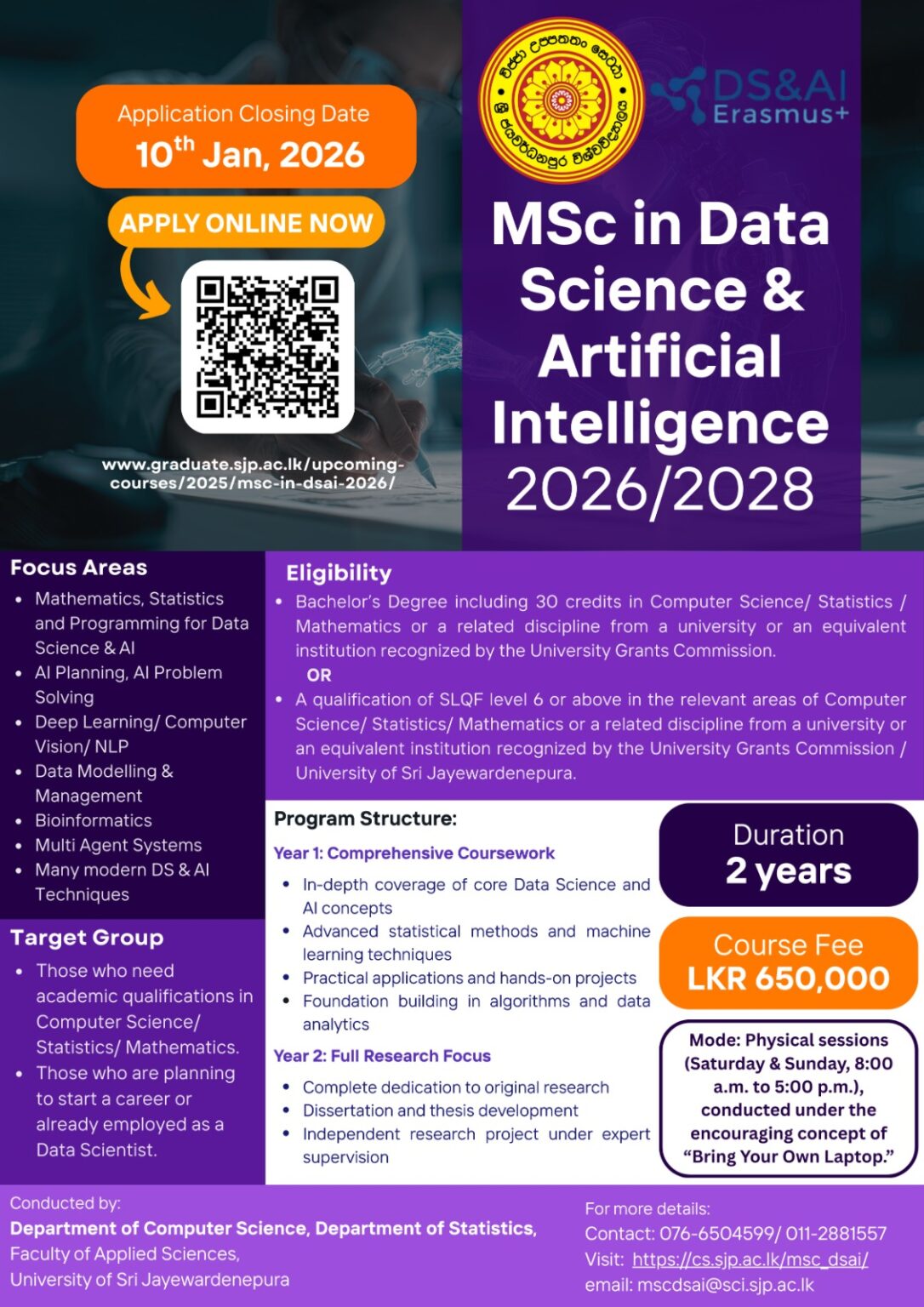 MSc in Data Science & Artificial Intelligence – Applications Open for ...